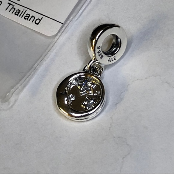 Pandora | Jewelry | Pandora Moon Star Dangle Charm | Poshmark